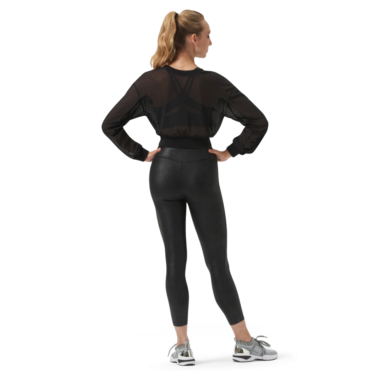 Bloch Remi Z0549 ⬝ Black • Langarm-Tanz-Shirt aus Mesh, Schwarz • Hacke ...