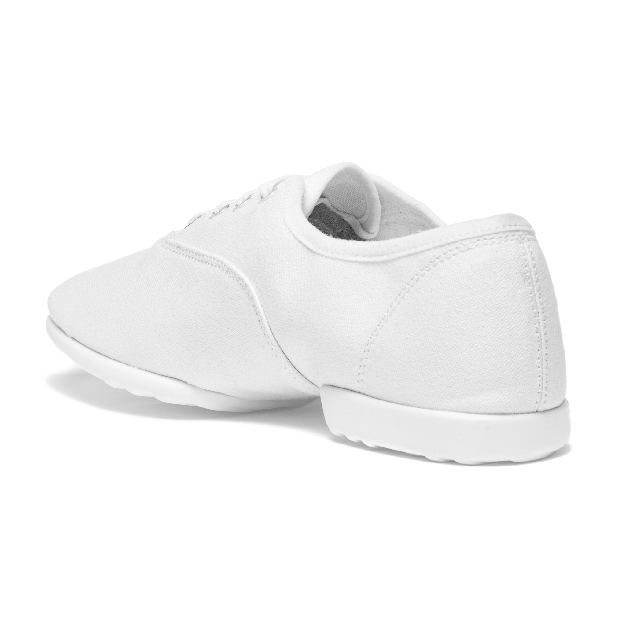 Rumpf Bee 1515 ⬝ Weiß • Canvas-Tanzsneaker, helle Sohle • Hacke & Spitze